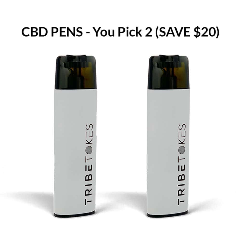 Choose 2 Strains: CBD Disposable Vape Pen 2-Pack - TribeTokes